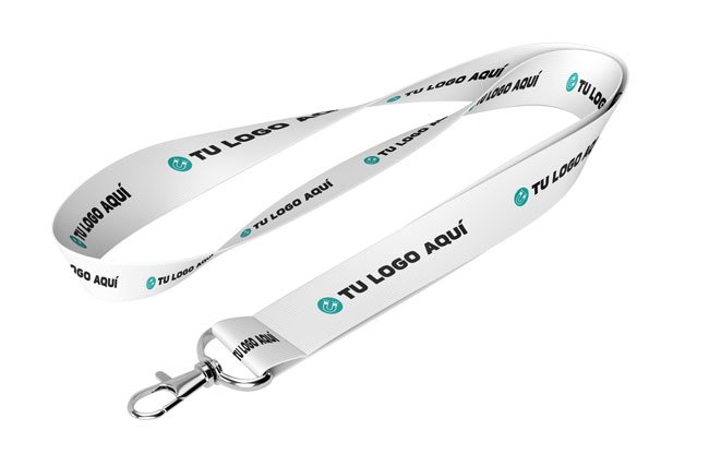 Lanyard Sublimado 2 mm Personalizado con Mosquetón